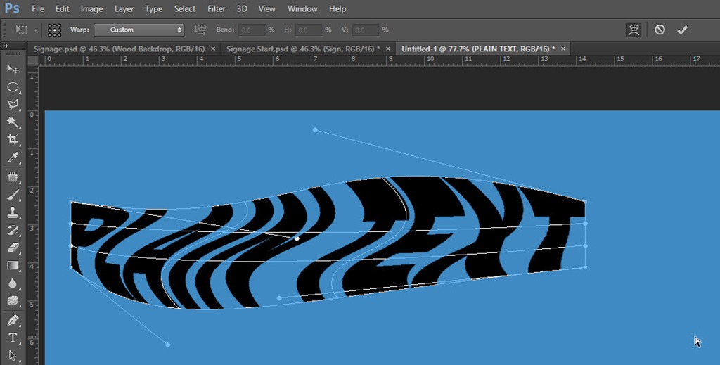 Warping Text In Photoshop